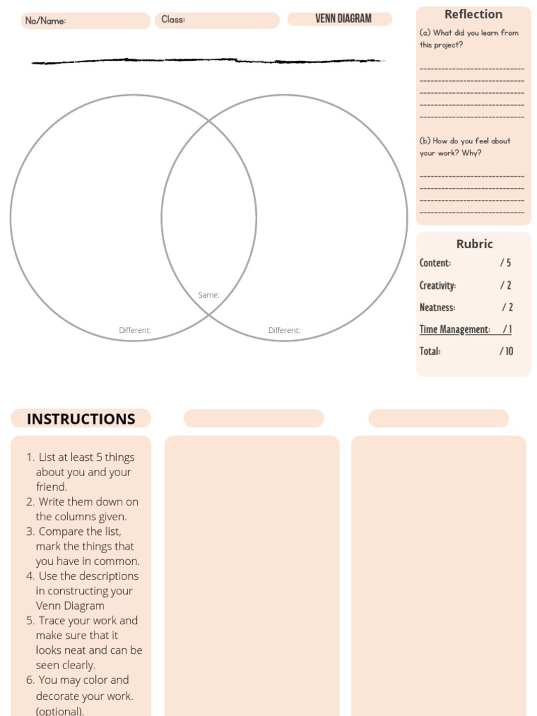 My Venn Friend Template | PDF