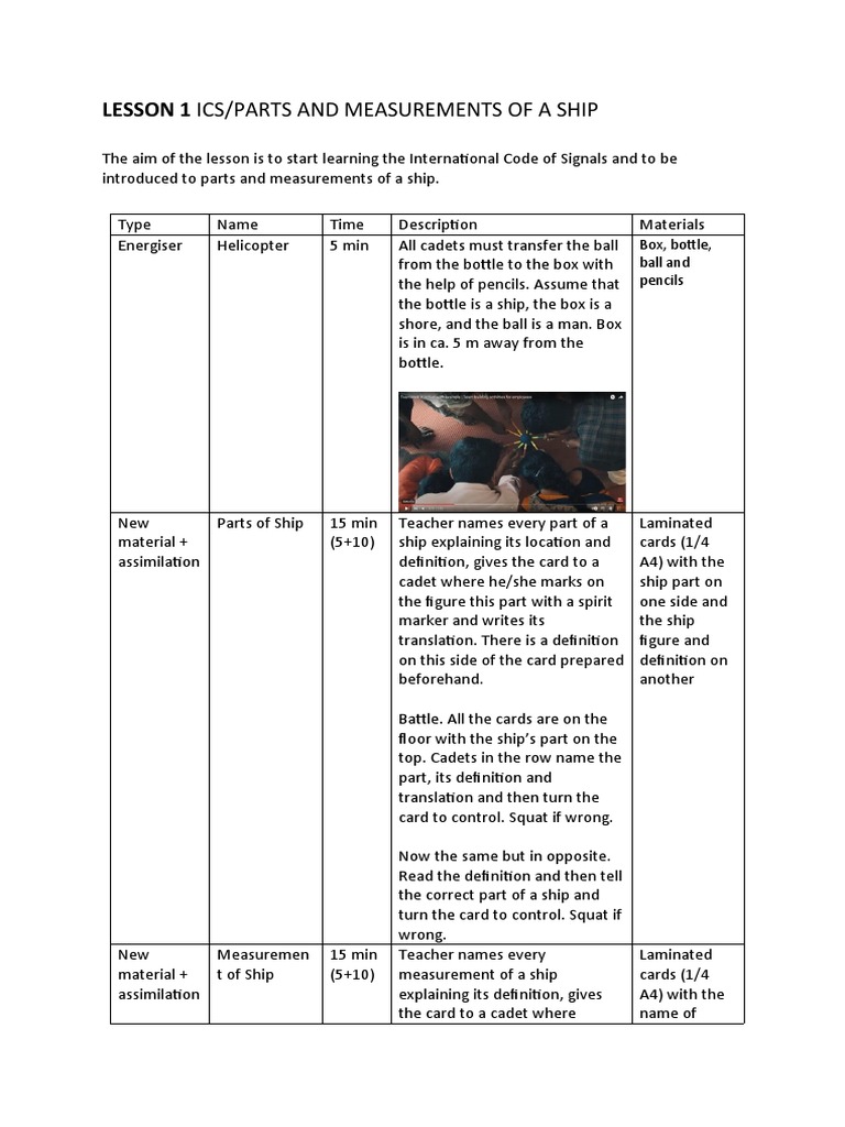 PoS LESSON 1 ICS_PARTS AND MEASUREMENTS OF SHIP | PDF | Ships | Watercraft