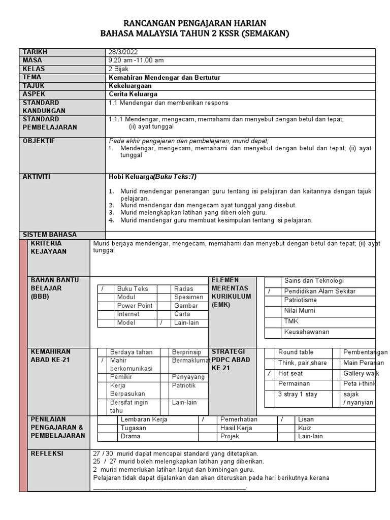 BM 2B - Rama Minggu 2 | PDF