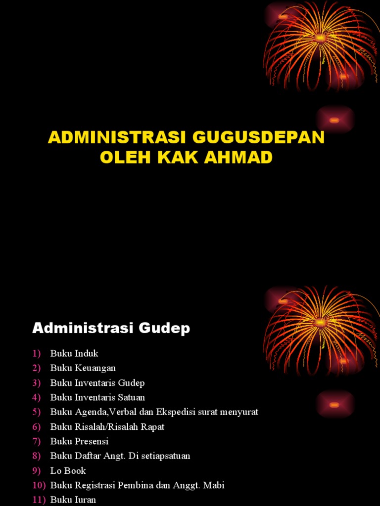 Administrasi Gugus Depan Pramuka | PDF