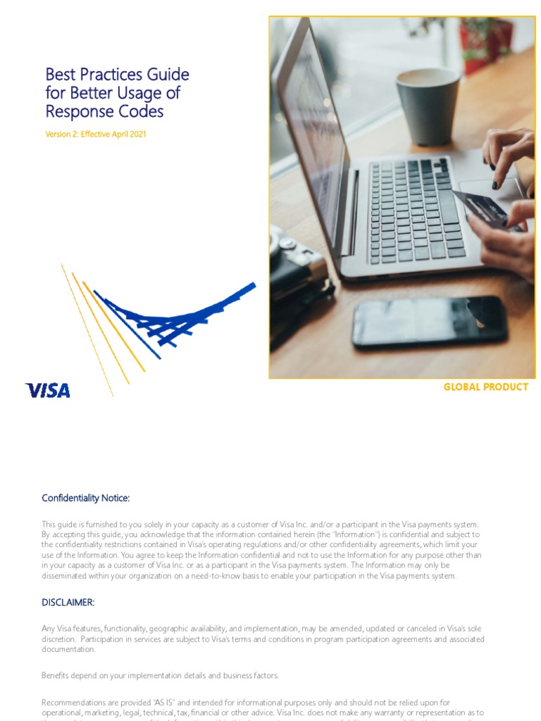Best Practices For Better Usage of Response Codes Version 2.0 Effective ...
