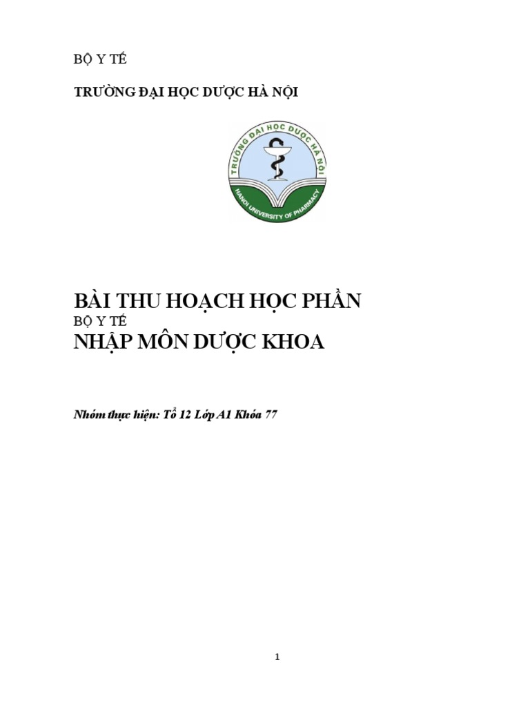 Nhập môn dược khoa | PDF