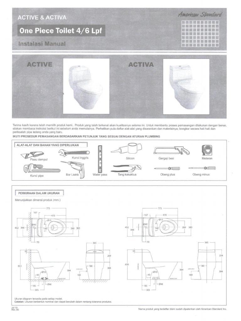 Manual User - Active-Activa OP Toilet | PDF