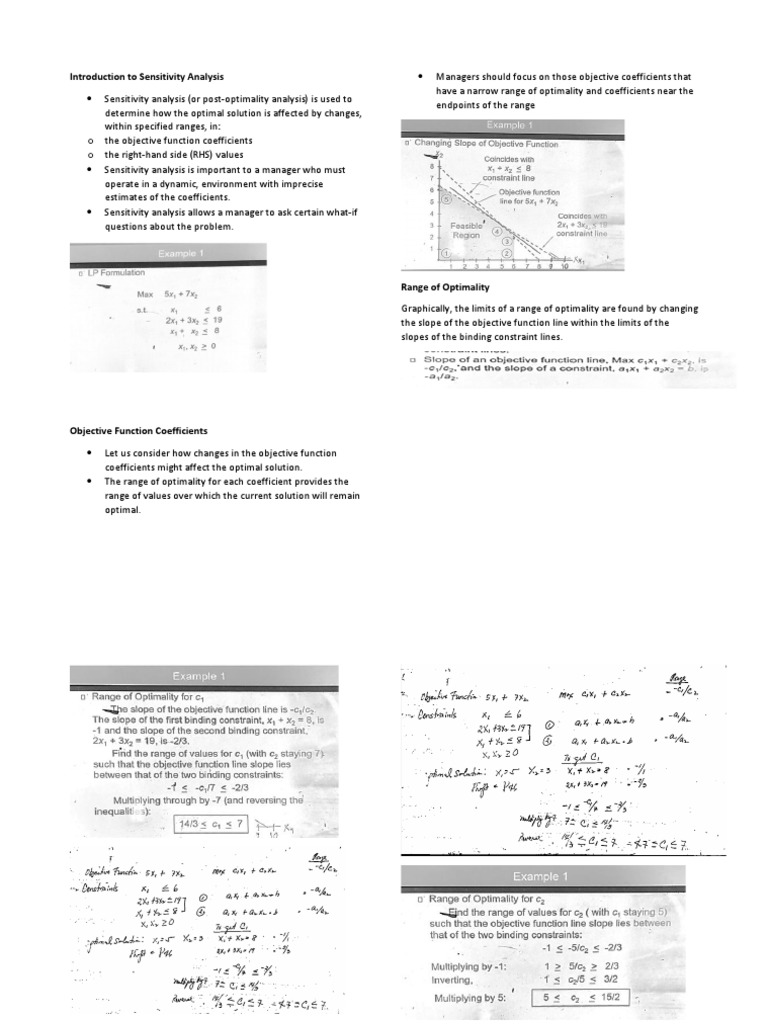 Introduction To Sensitivity Analysis | PDF | Prices | Loss Function