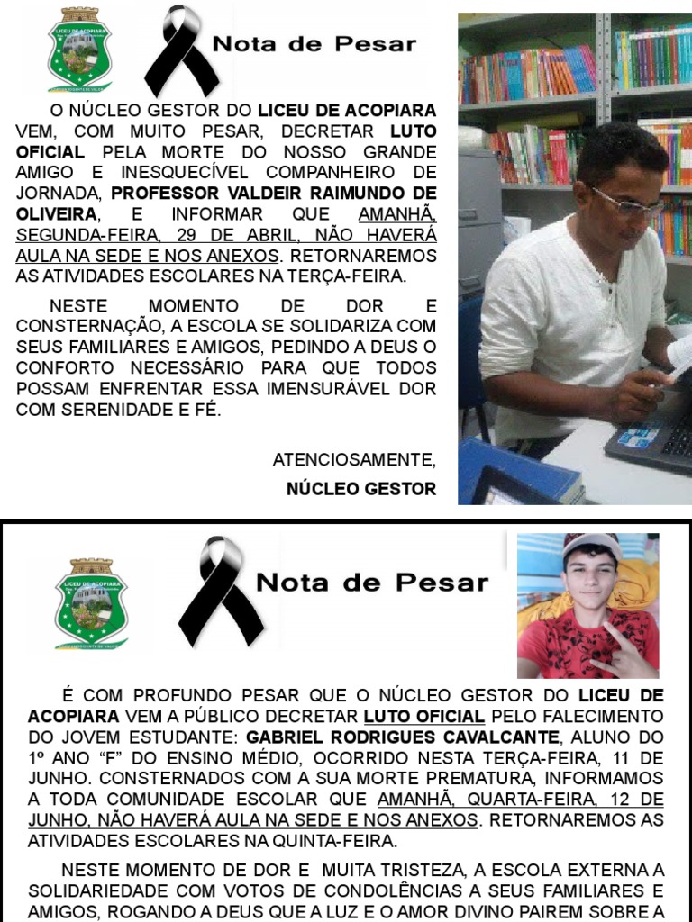 Modelos de Notas de Pesar | PDF