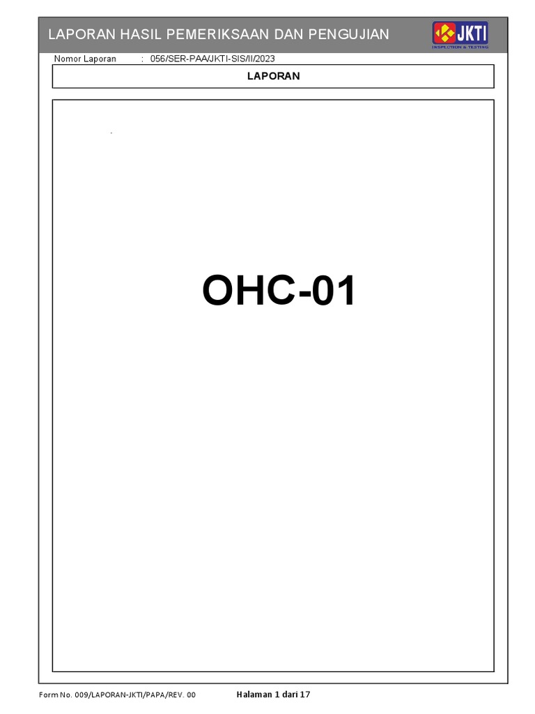 Laporan Ohc-01 | PDF
