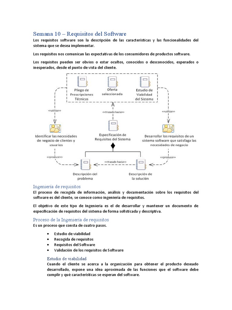 Semana 10 - Requisitos del Software | PDF | Software | Auditoría