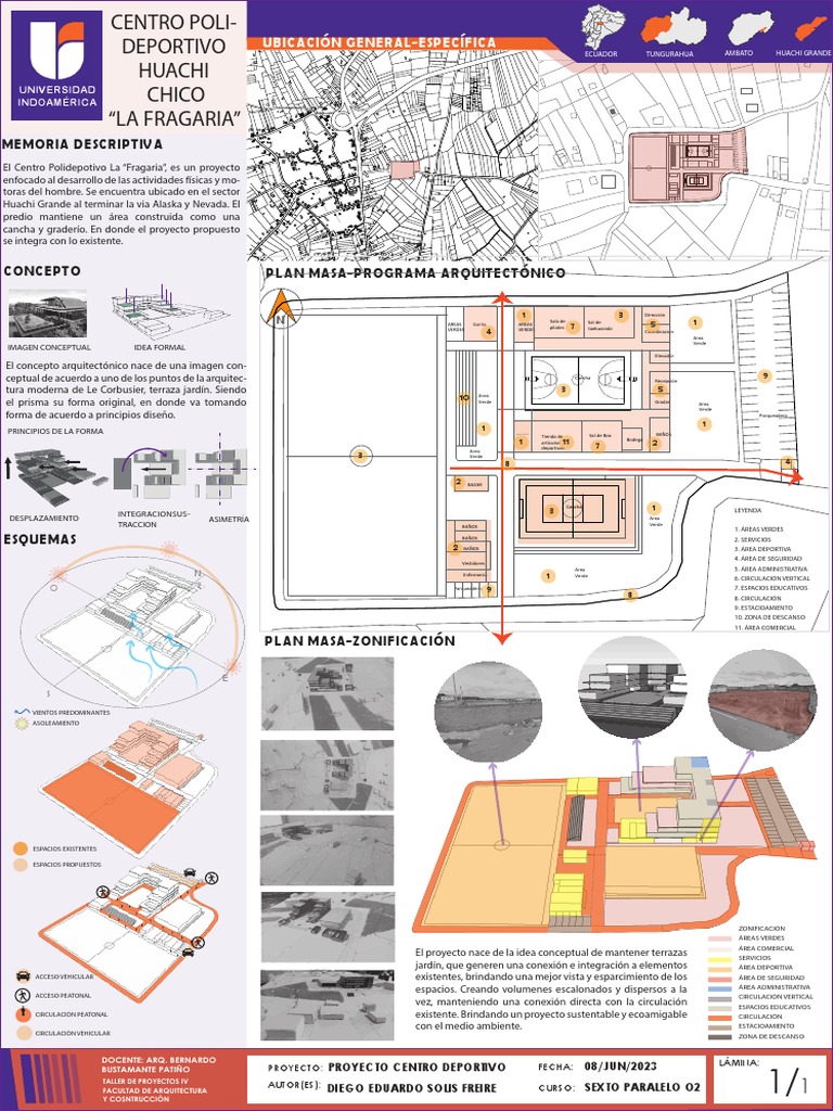 Lamina A1 Diego Solis Taller de Proyectos IV | PDF