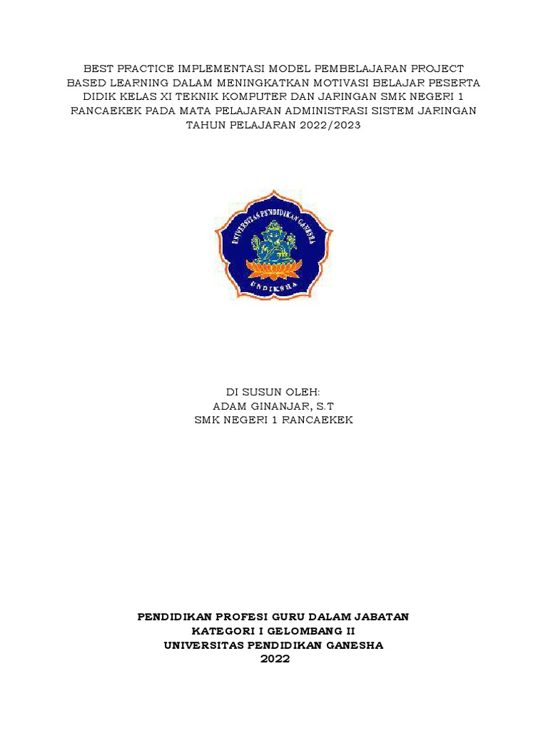 Model PJBL ASJ Kelas XI | PDF