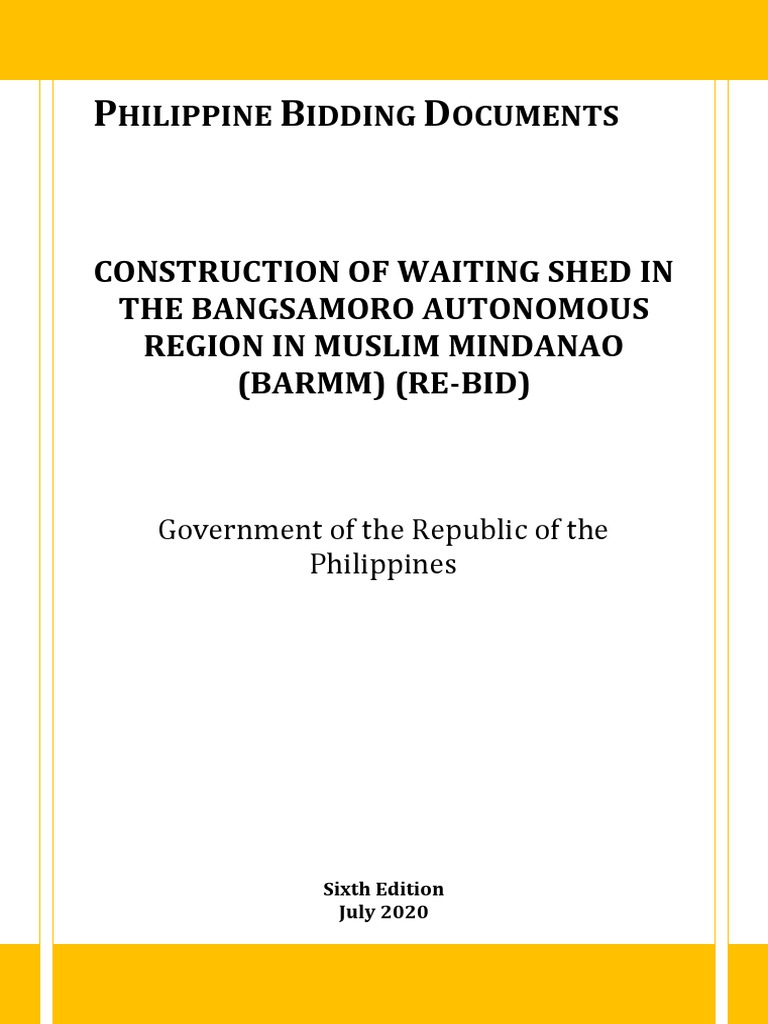 Bid Docs Waiting Shed 09262022 1 | PDF | Foundation (Engineering ...