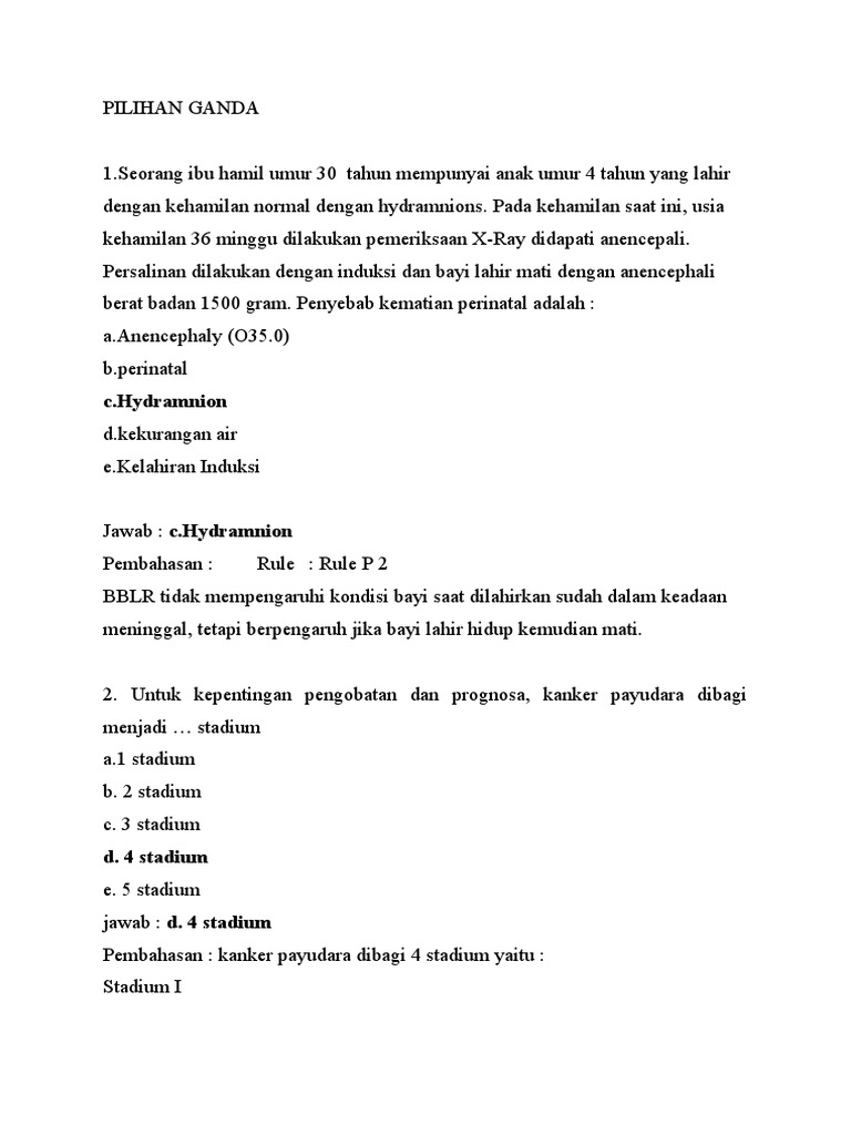Soal Kodef Ima | PDF