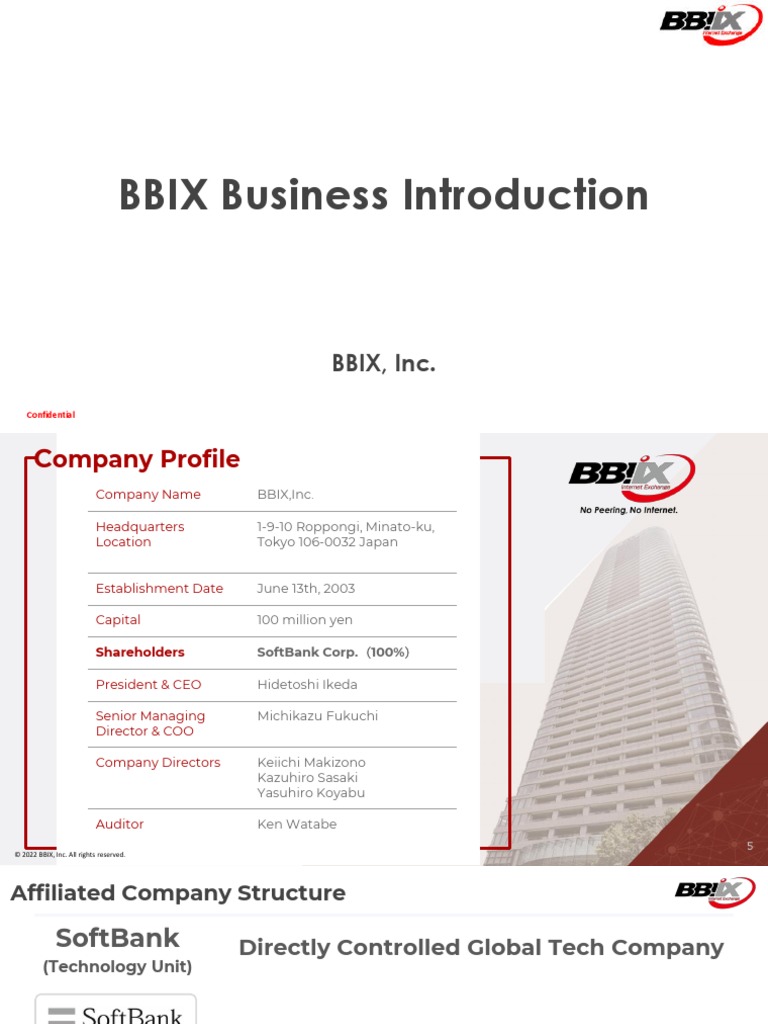 BBIX Introduction - 20230519 - NTTI | PDF | Business | Cyberspace