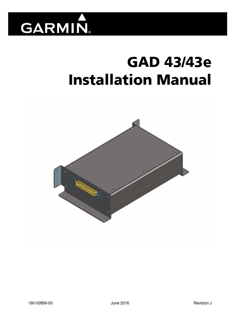 GAD43e IM | PDF | Power Supply | Alternating Current