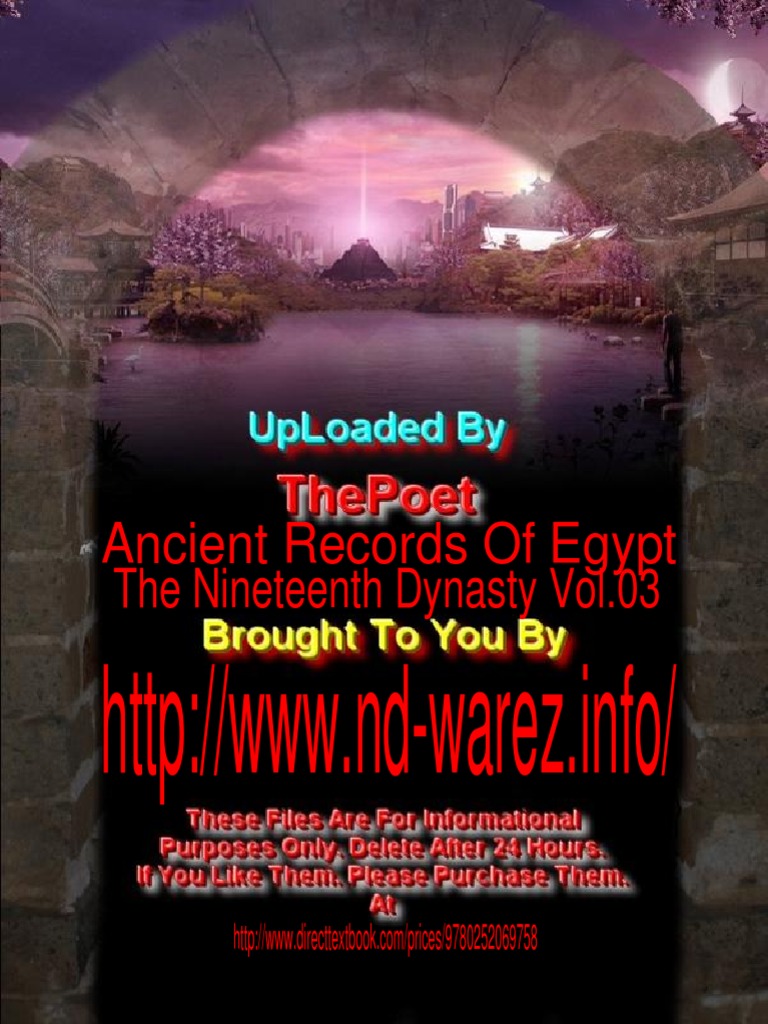 Ancient Records of Egypt The Nineteenth Dynasty Vol.03 | PDF | Ancient ...