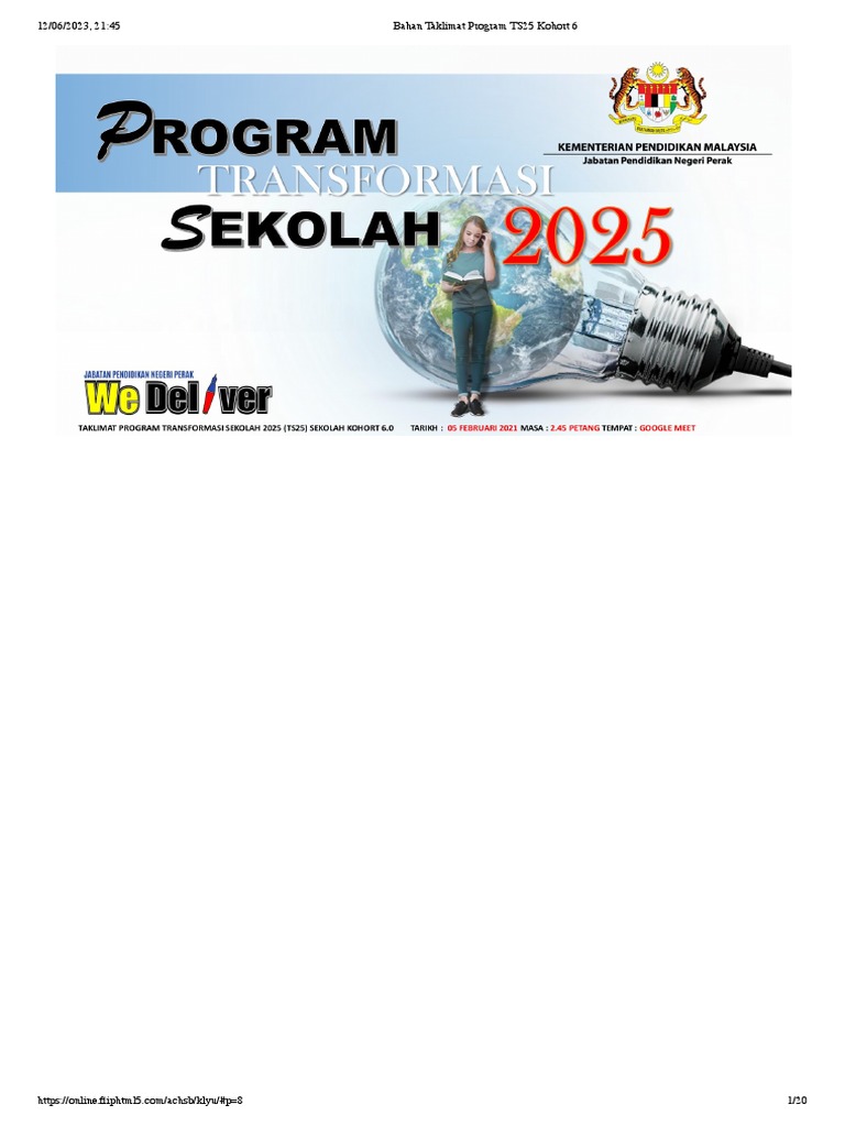 Bahan Taklimat Program TS25 Kohort 6 | PDF