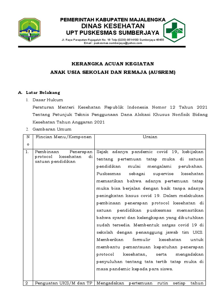 Kak Ausrem 2023 | PDF | Kesehatan Holistik | Sains & Matematika