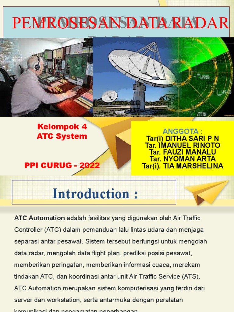 Pemrosesan Data Radar ATC 2022 | PDF | Komputer