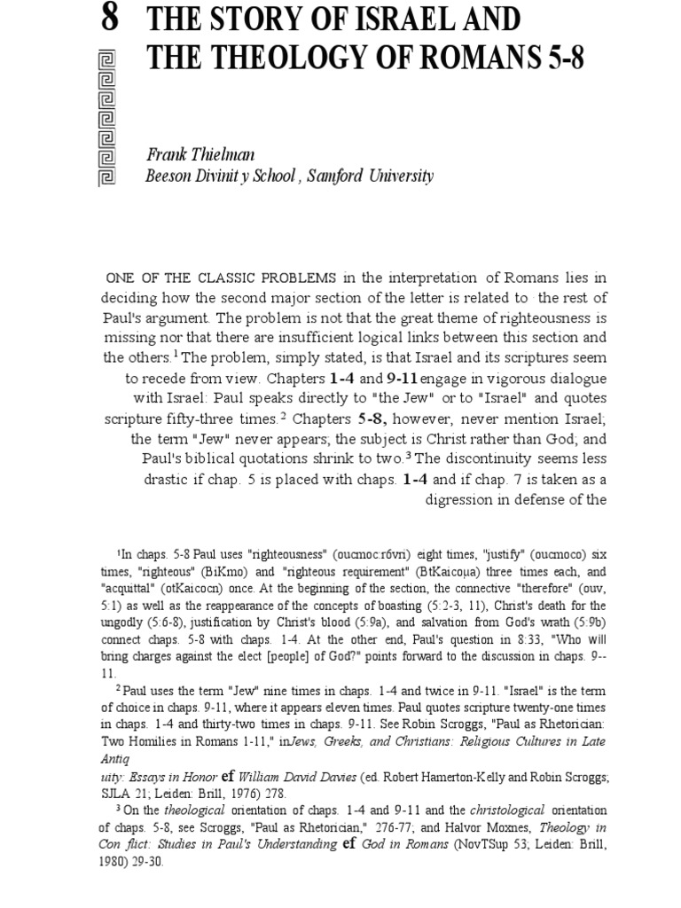 Frank Thielman | PDF | Paul The Apostle | Epistle To The Romans