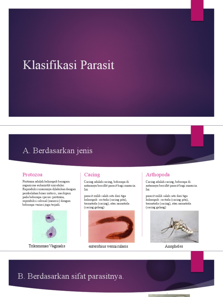 Parasite Classification | PDF
