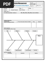 CAPA Form | PDF | Finance & Money Management
