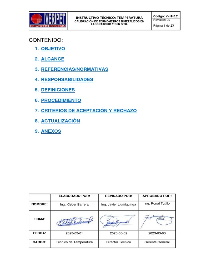 Calibración In Situ de Termómetros | PDF | Exactitud y precisión ...