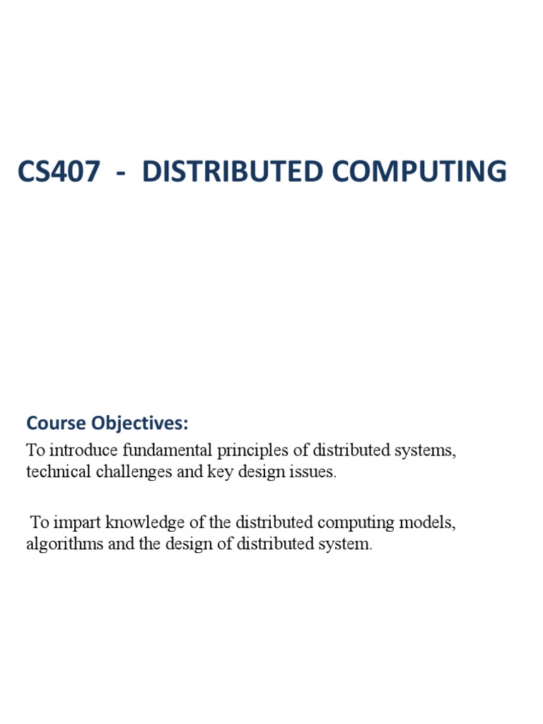 Distributed Computing | PDF | Distributed Computing | Computer Network Distributed Computing | PDF | Distributed Computing | Computer Network