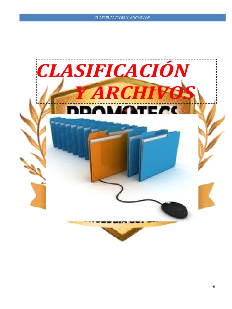 Clasificacion y Archivo | PDF | Bases de datos | Archivo de computadora