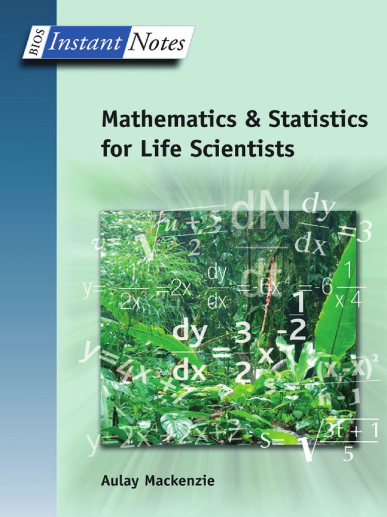 Instant Notes in Mathematics and Statistics For Life Scientists | PDF ...