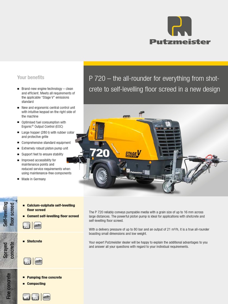 P720 Brochure EN | PDF | Diesel Engine | Pump