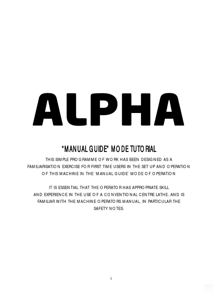 T4 - Manual Guide Mode Tutorial XS Version - ENGLISH | PDF | Numerical ...