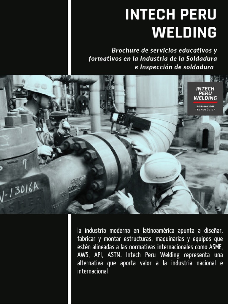 Brochure Servicios Educativos Intech | PDF | Construcción | Soldadura