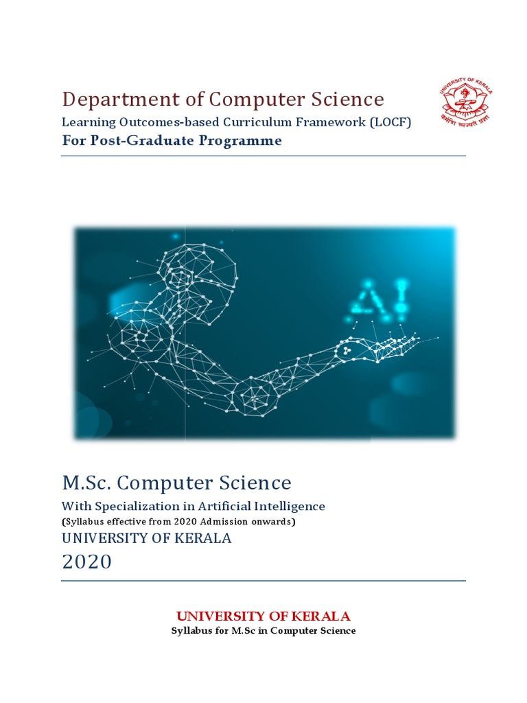 MSC AI Syllabus | PDF | Machine Learning | Intelligence (AI) & Semantics