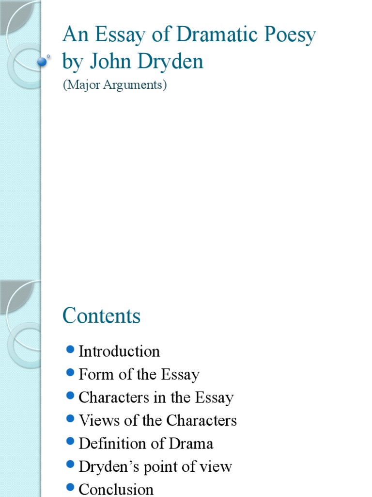 Notes On Eassy by Urooj | PDF | John Dryden | Poetry