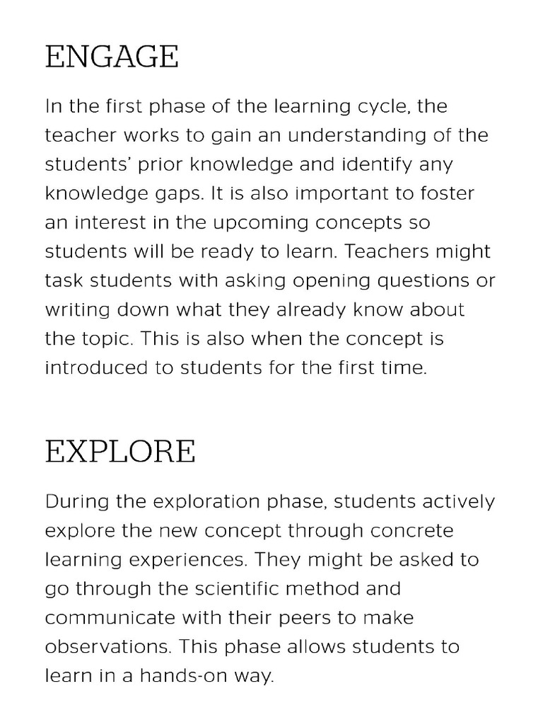 5E Model Lesson Plan | PDF