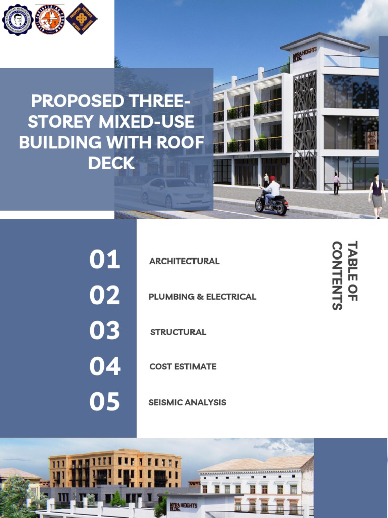 Proposed Three-Storey Mixed-Use Building With Roof Deck | PDF