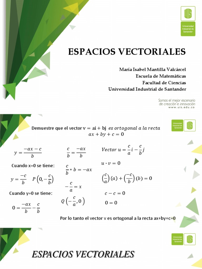 Espacios Vectoriales | PDF | Espacio vectorial | Base (álgebra lineal)