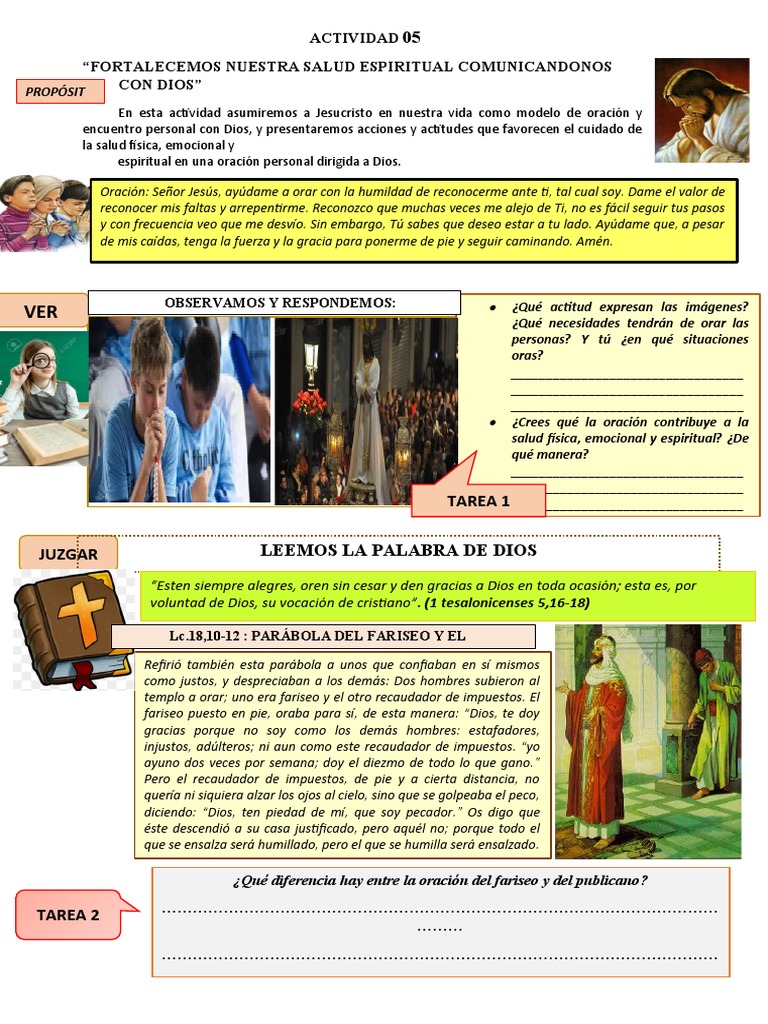 Orar Es Hablar Con Dios Que Nos Ama | PDF | Oración | orador del Señor