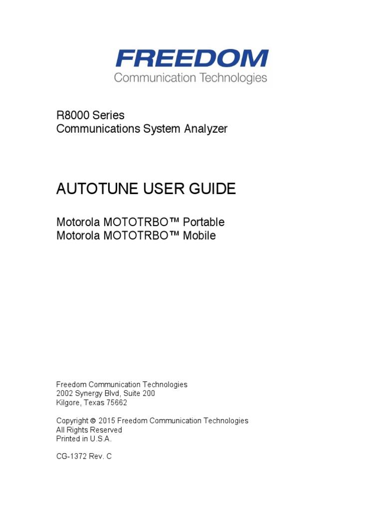 User Guide Mototrbo | PDF | Radio | Frequency Modulation