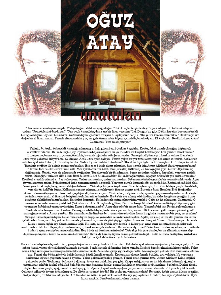 OĞUZ ATAY - Unutulan | PDF