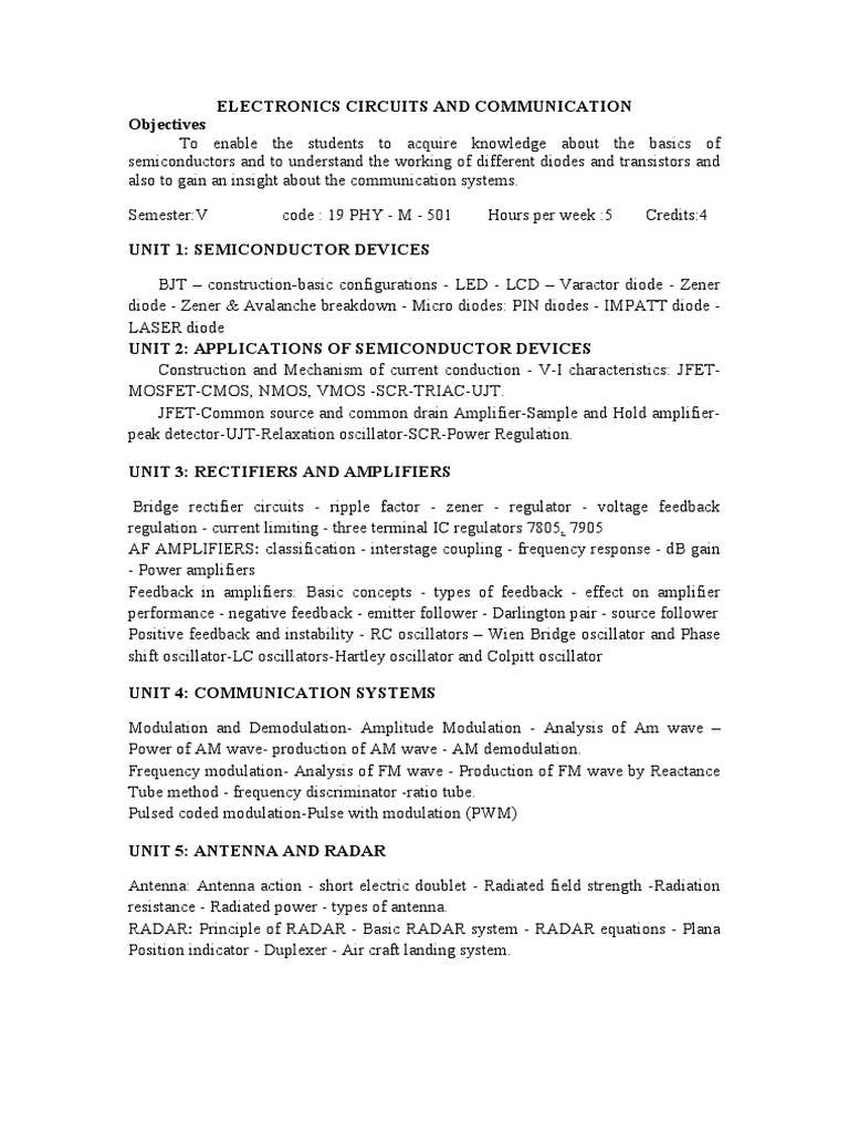Ug 3rd Year Physics Syllabus | PDF | Spectroscopy | Diffraction