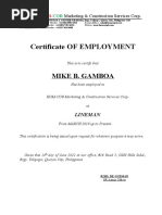 Certificate of Employment Template | PDF