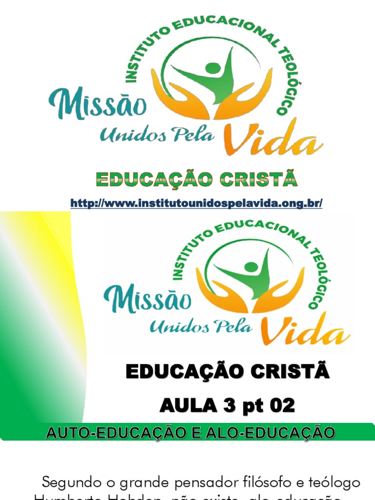 Educação Cristã - Aula 03 PT 02 | PDF | Science | Deus