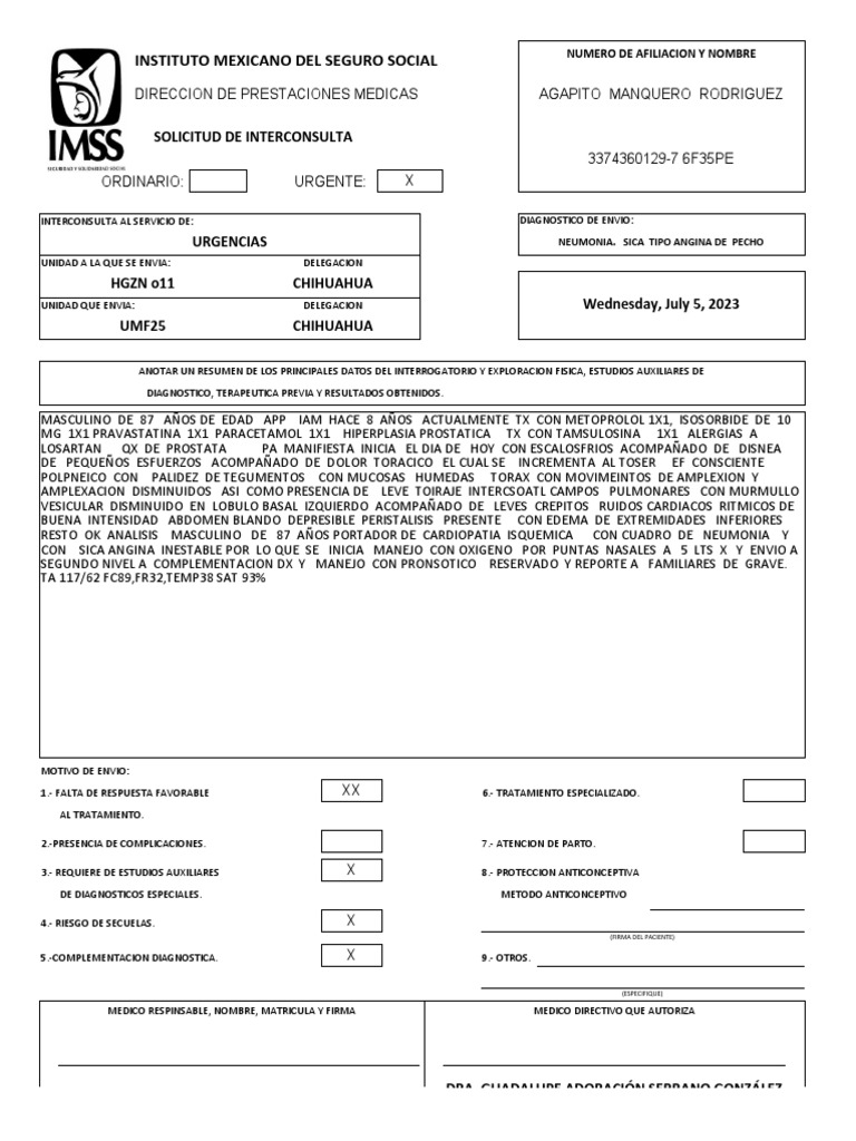 Formatos Imss | PDF | Alergia | Cáncer de mama