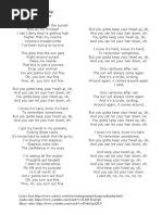 Because Im Happy Song Lyrics | PDF | Recorded Music