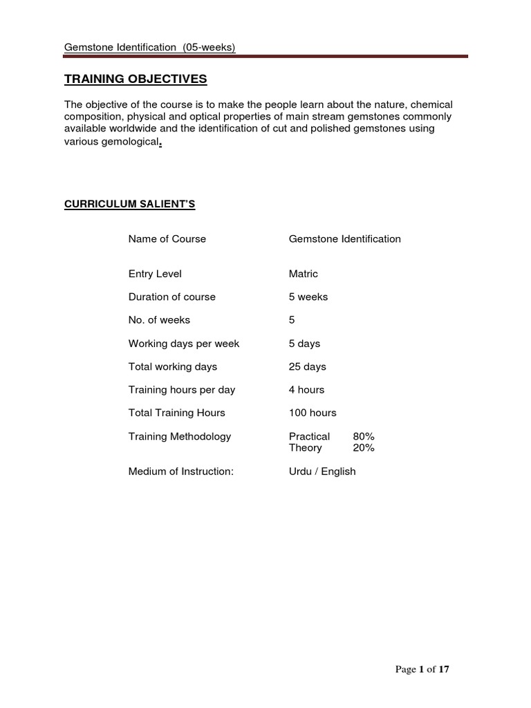 117-Gemstone Identification | PDF | Gemstone | Mineralogy