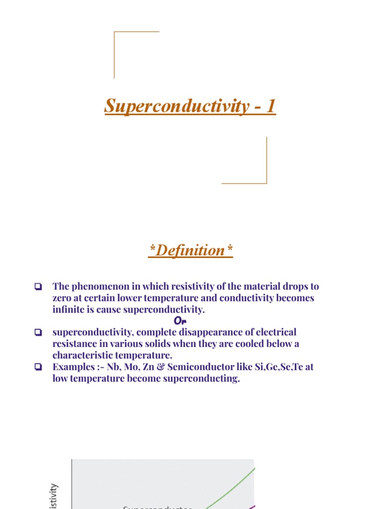 Superconductivity - 1 | PDF | Superconductivity | Electrical Resistance ...
