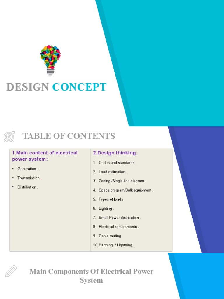 Design Concept | PDF | Lighting | Electrical Substation