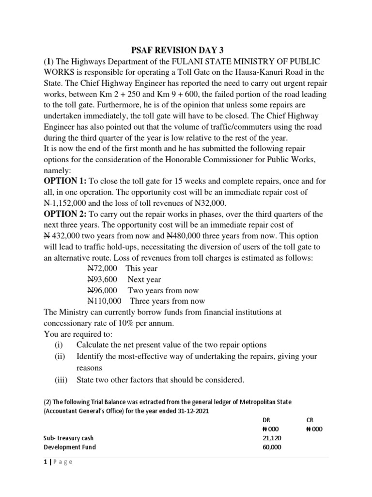 Psaf Revision Day 3 May 2023 | PDF | Taxes | Revenue