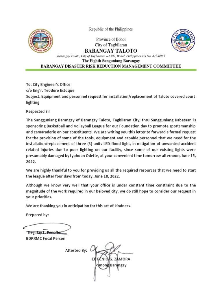 Letter Request | PDF