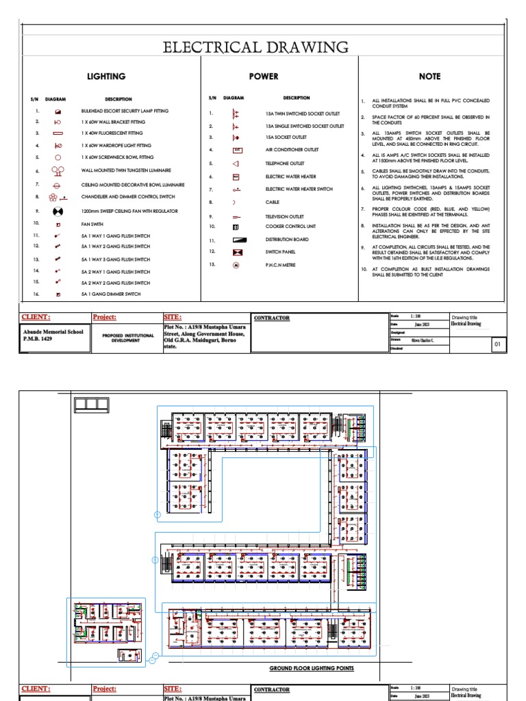 School M&E - 1 - Layouts | PDF | Electrical Equipment | Civil Engineering